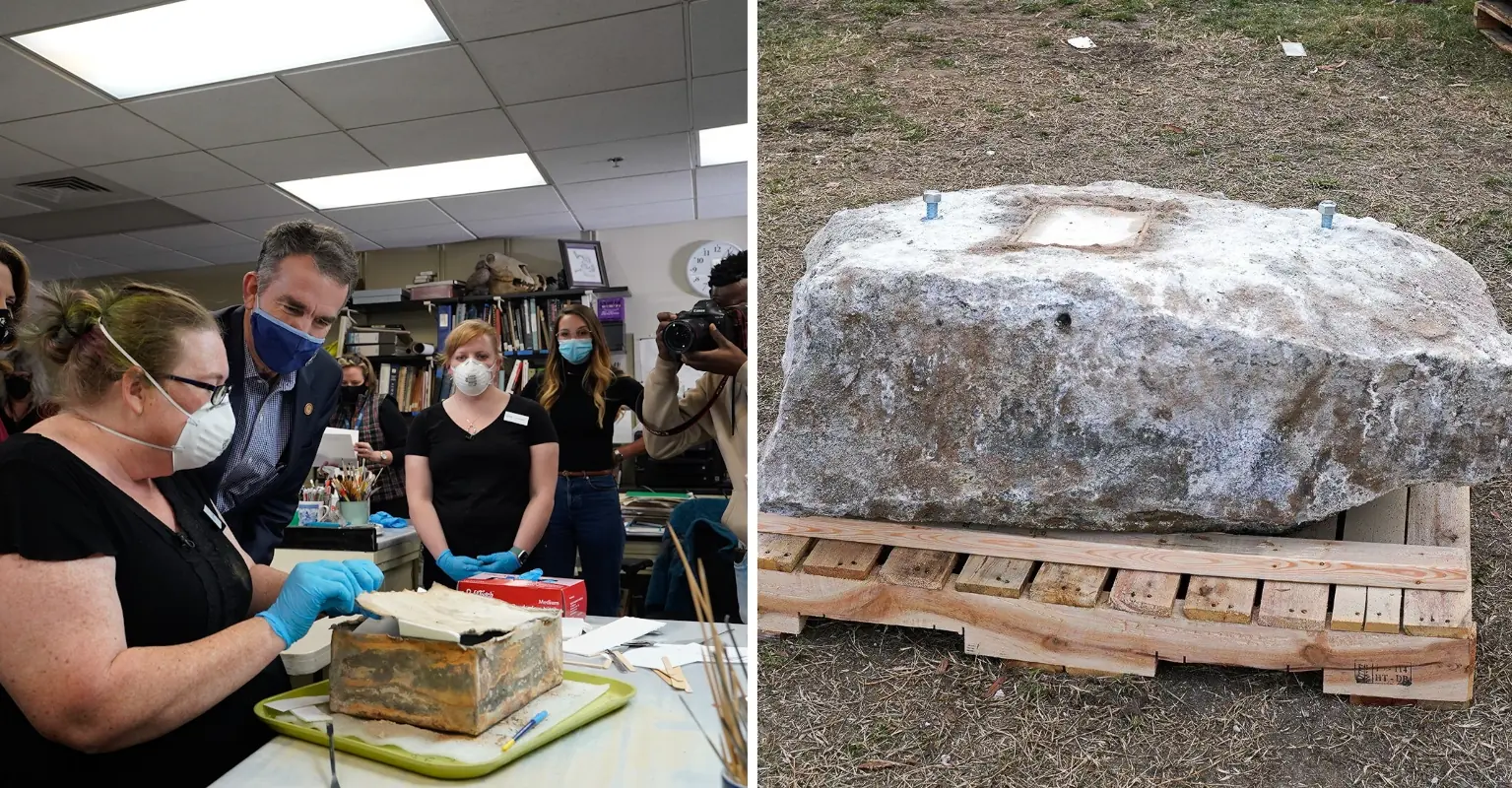 133-Year-Old Time Capsule Found Underneath Robert E. Lee Statue Is ...