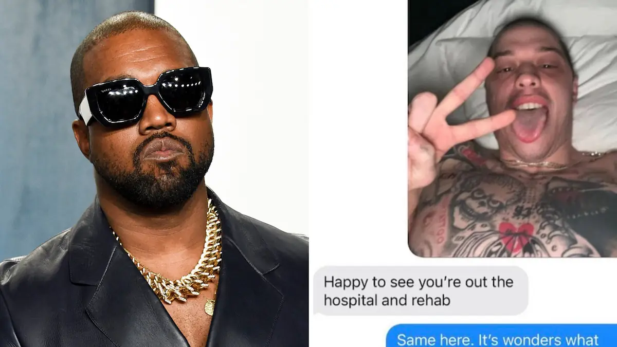 Leaked text messages allegedly show Pete Davidson taunting Kanye West