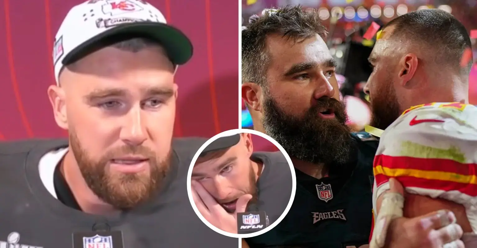 Chiefs' Travis Kelce Cries As He Reveals What He Said To Brother Jason ...